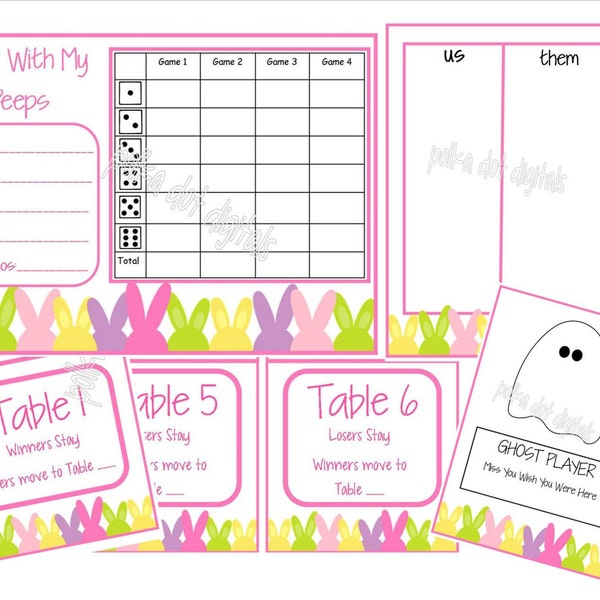 Bunco Score Card - Etsy