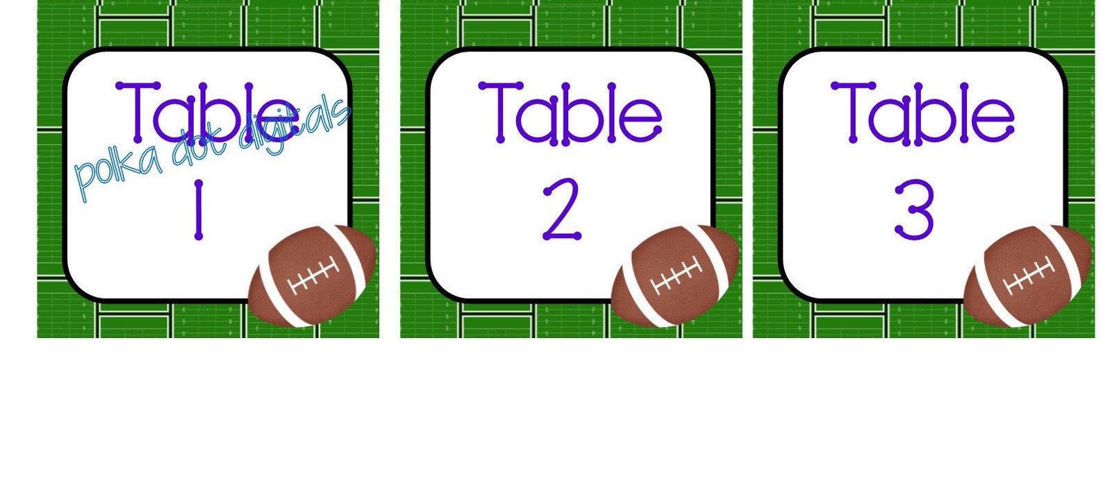 FOOTBALL Game Night Bunco Score Card Set Buy 2 Get 1 Free Sheet ...