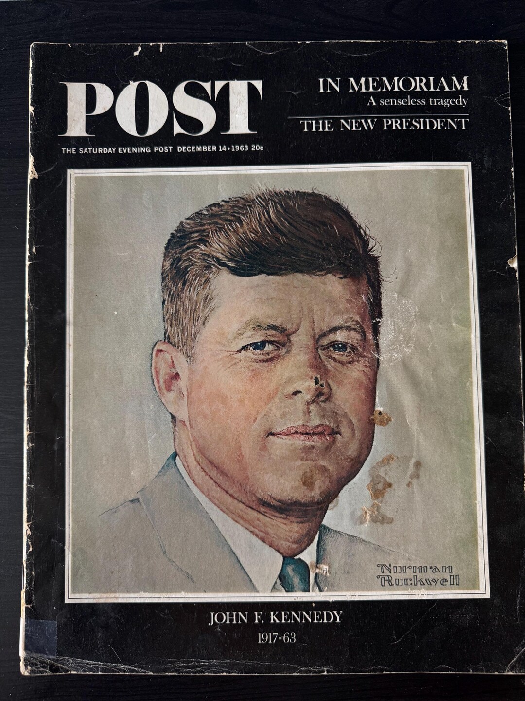 JFK in Memoriam Saturday Evening Post Dec 14, 1963 - Etsy