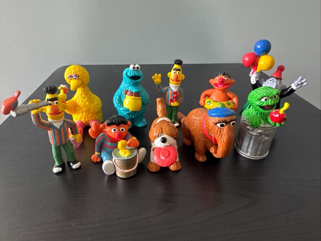 Sesame Street Figurines Lot of 10 - Etsy