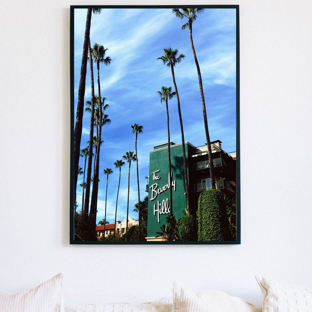 Beverly Hills Wall Art Downloadable File California Inspo - Etsy