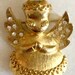 Vintage Angel Brooch Gold & Rhinestone by Dobbs - Etsy