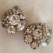 Vintage Hobe Rhinestone Brooch & Earring Set Bridal Wedding Holiday ...