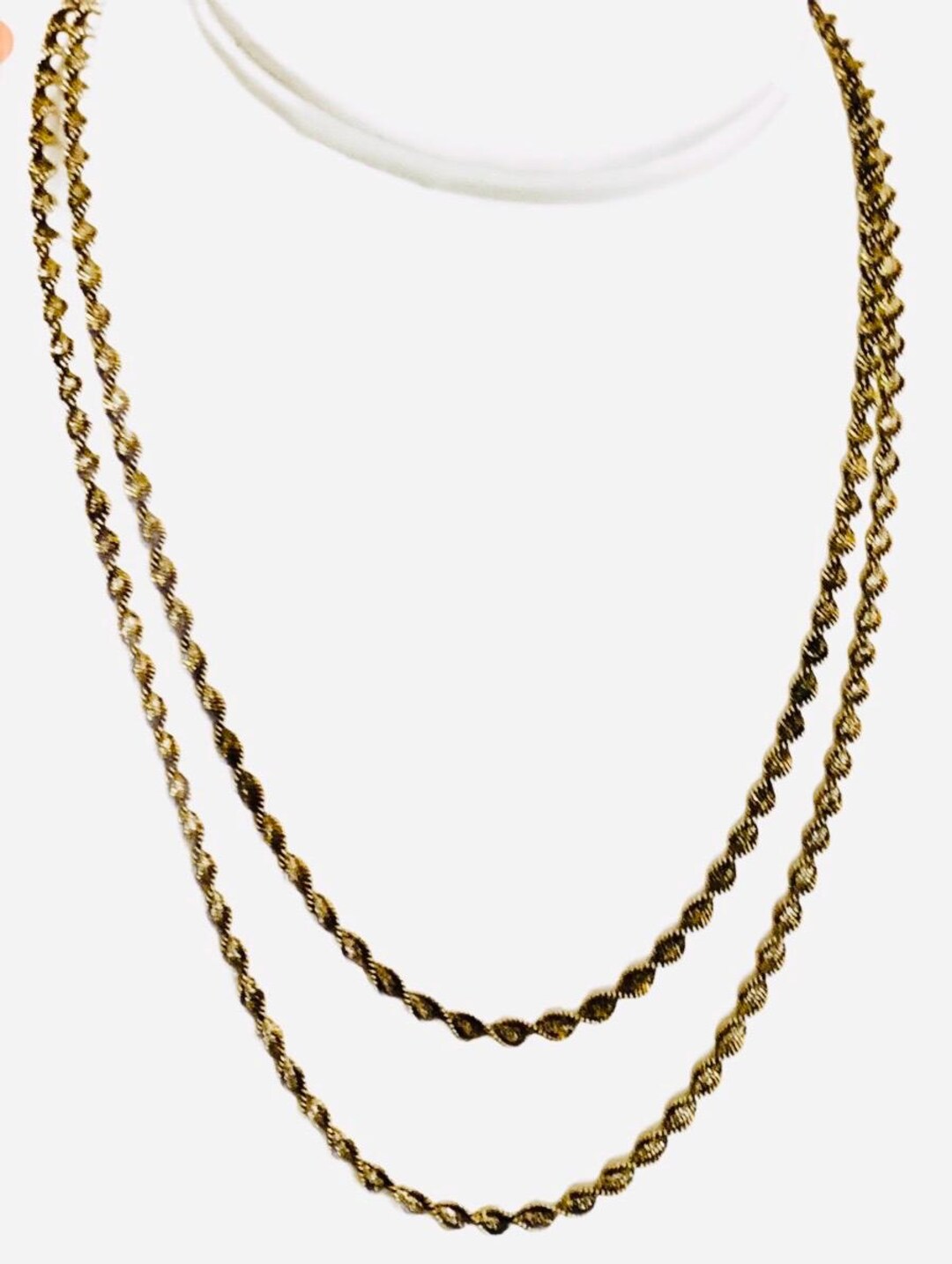 Milor Italy Sterling Silver 925 & 14K Gold Gilt Rope Chain Necklace ...