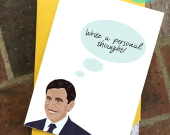 Print-at-home Greeting Card the Office Michael Scott to - Etsy
