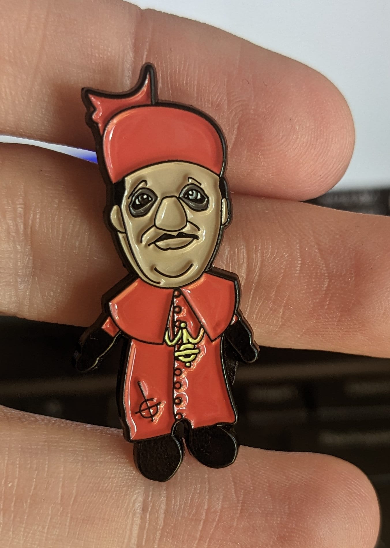 Cardinal Copia Plush Enamel Pin Plushia Ghost Band Papa - Etsy Canada