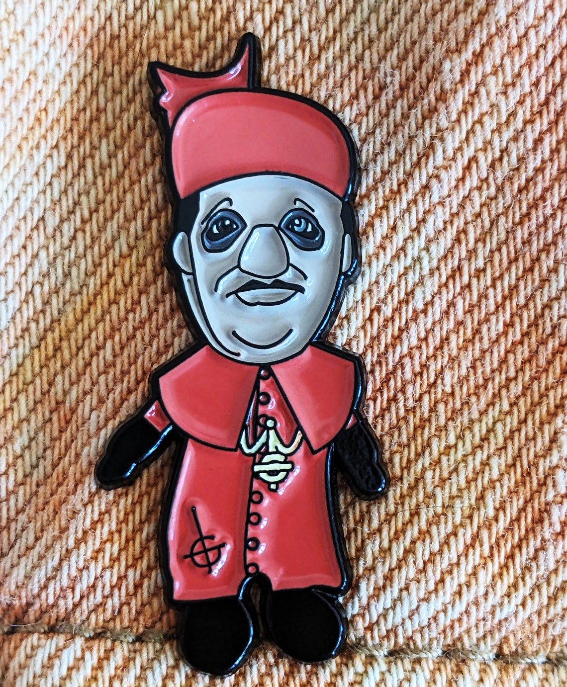 Cardinal Copia Plush Enamel Pin Plushia Ghost Band Papa - Etsy Canada