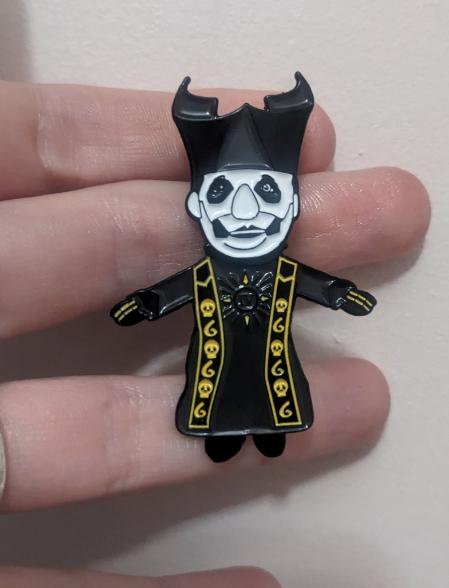 Papa Emeritus IV Enamel Pin Plush Ghost Band Lapel Badge Concert Tobias ...