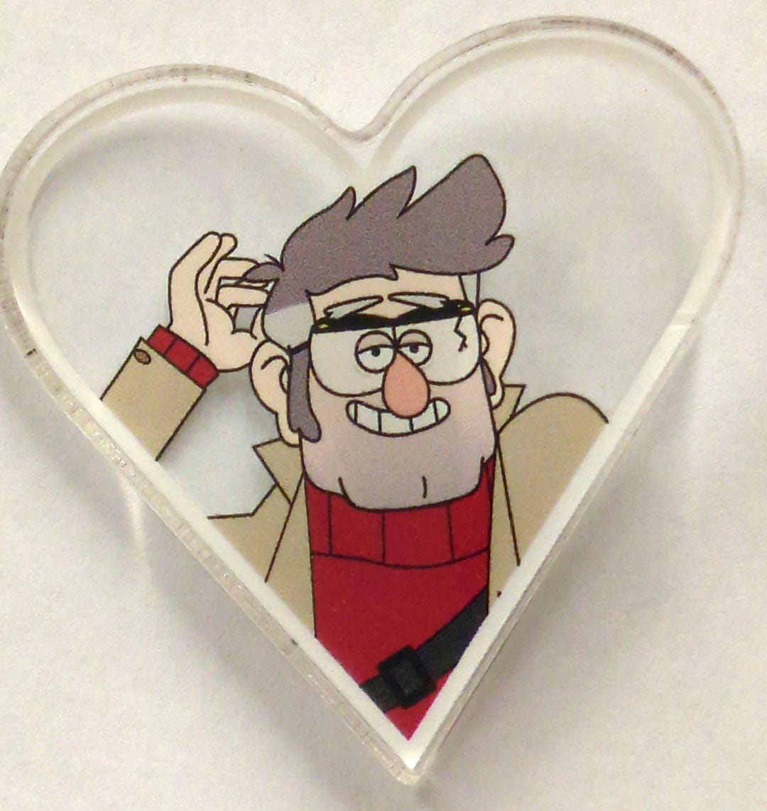 Flirty Grunkle Stanford Pines Acrylic Pin Gravity Falls Stan Ford - Etsy