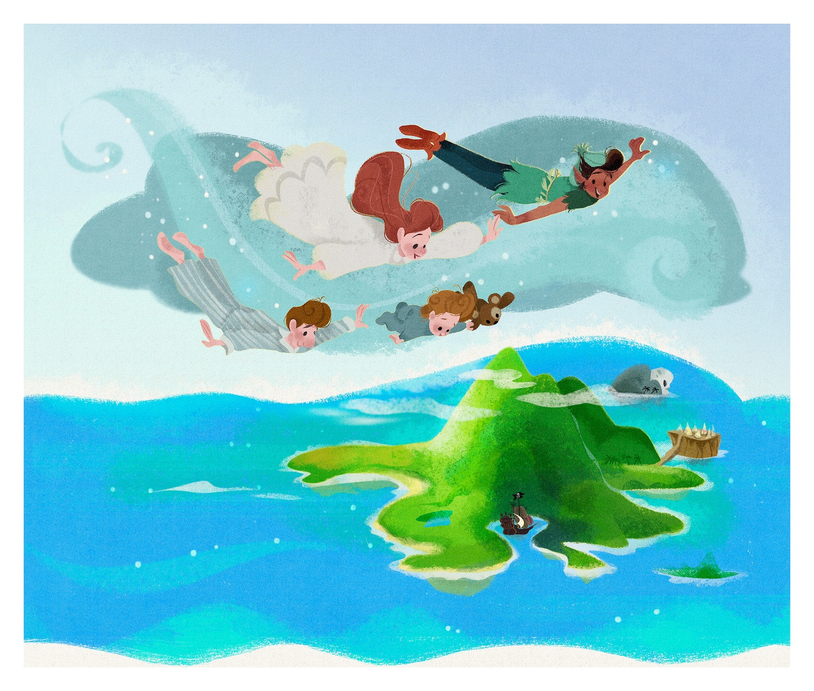 Peter Pan Picture & Activities Illustrated Picture Book - Etsy