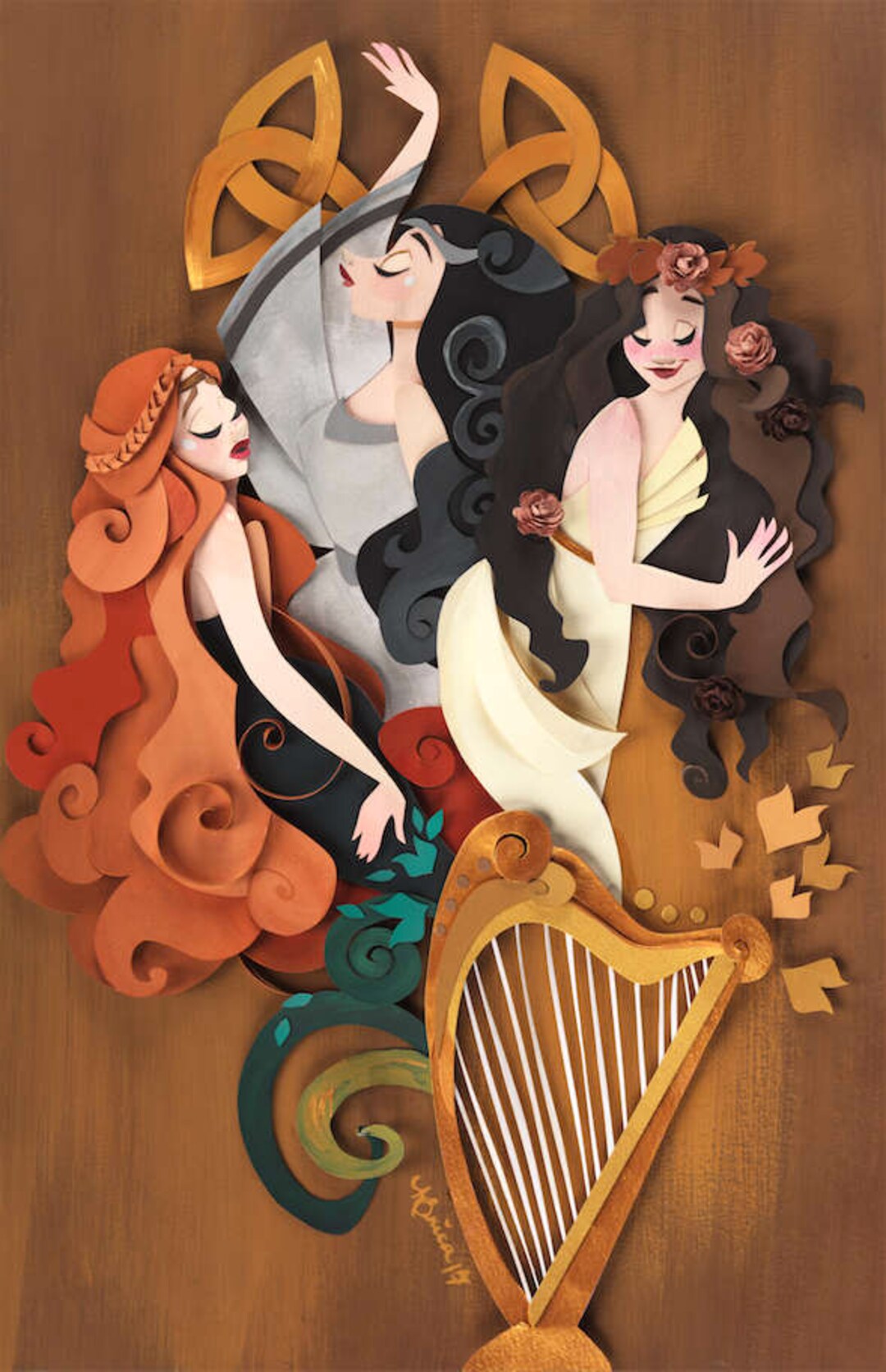 The Harp Print - Etsy