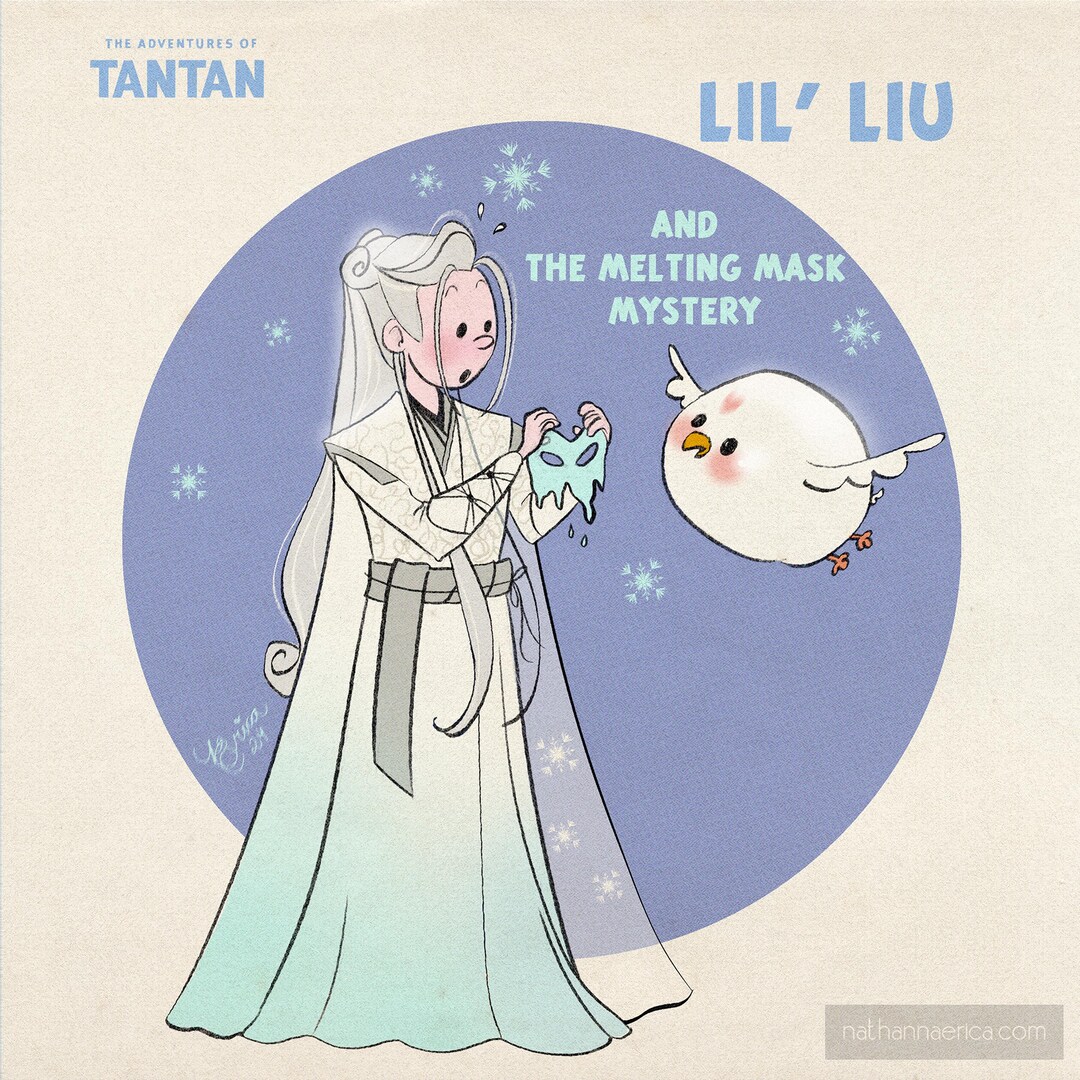 The Adventures of Tantan Lil' Liu and the Melting Mask Print - Etsy