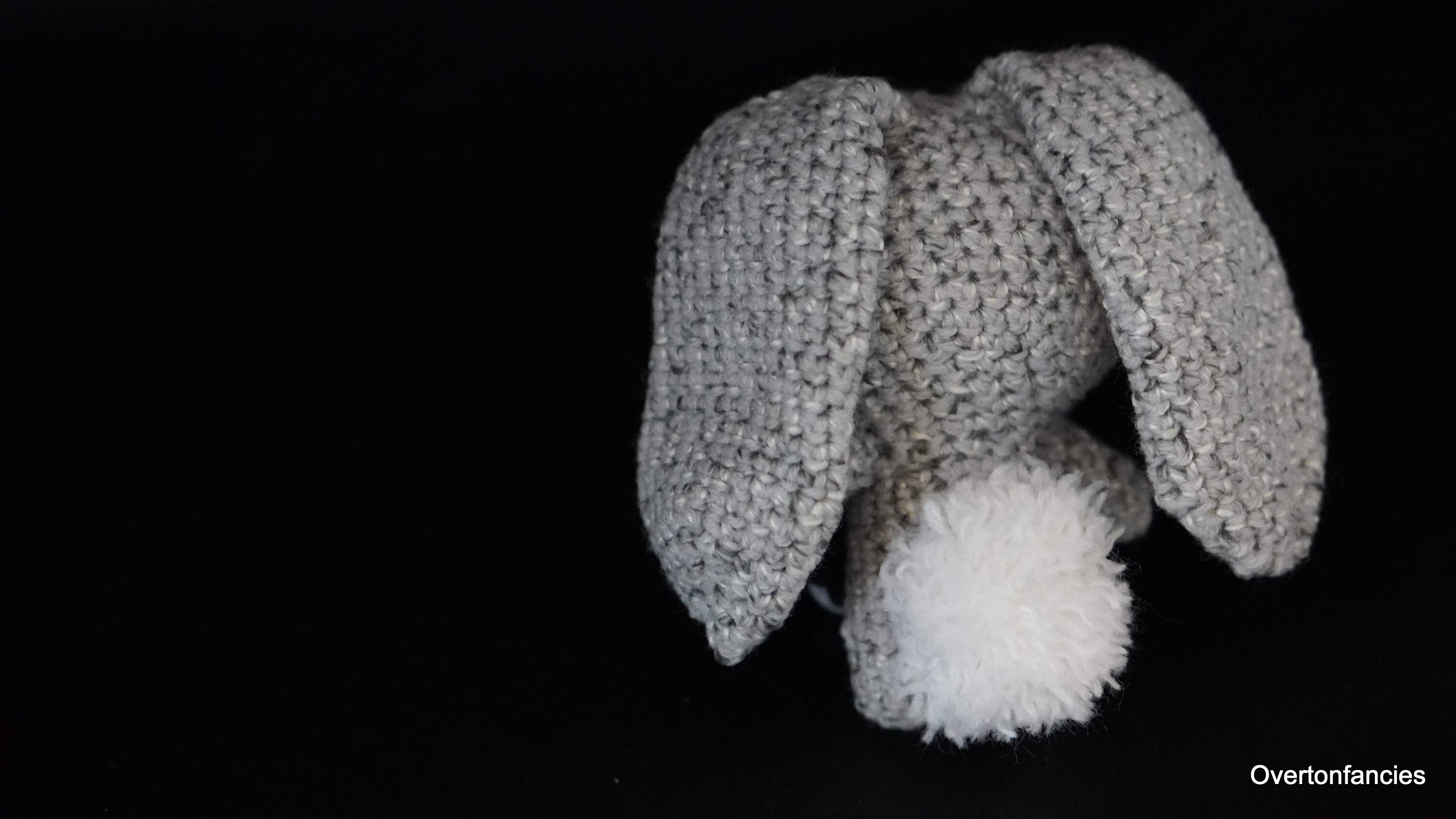 Fluffy the Grey Bunny crochet Pattern - Etsy