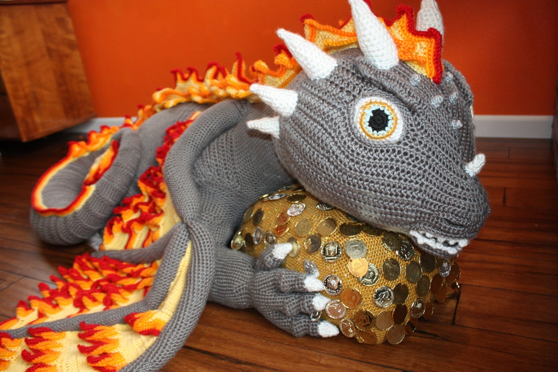 Torch the Fiery Dragon Pattern - Etsy
