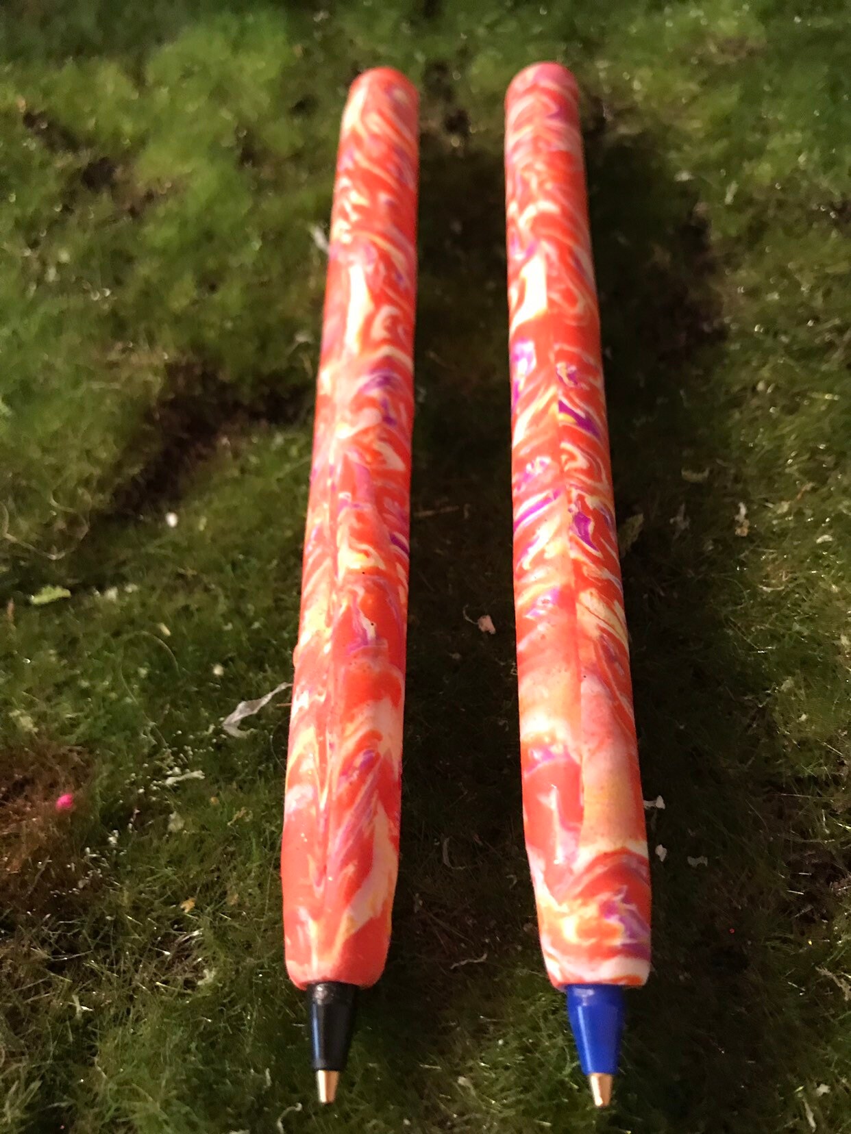Refillable Multi Color Orange Turtle Polymer Clay Glitter Pens - Etsy
