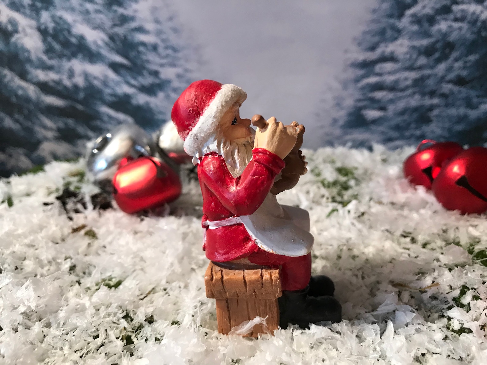 Miniature Santas Mini Santa Claus Craft Santas Sweet Santa - Etsy