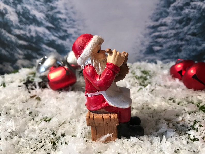 Miniature Santas Mini Santa Claus Craft Santas Sweet Santa - Etsy