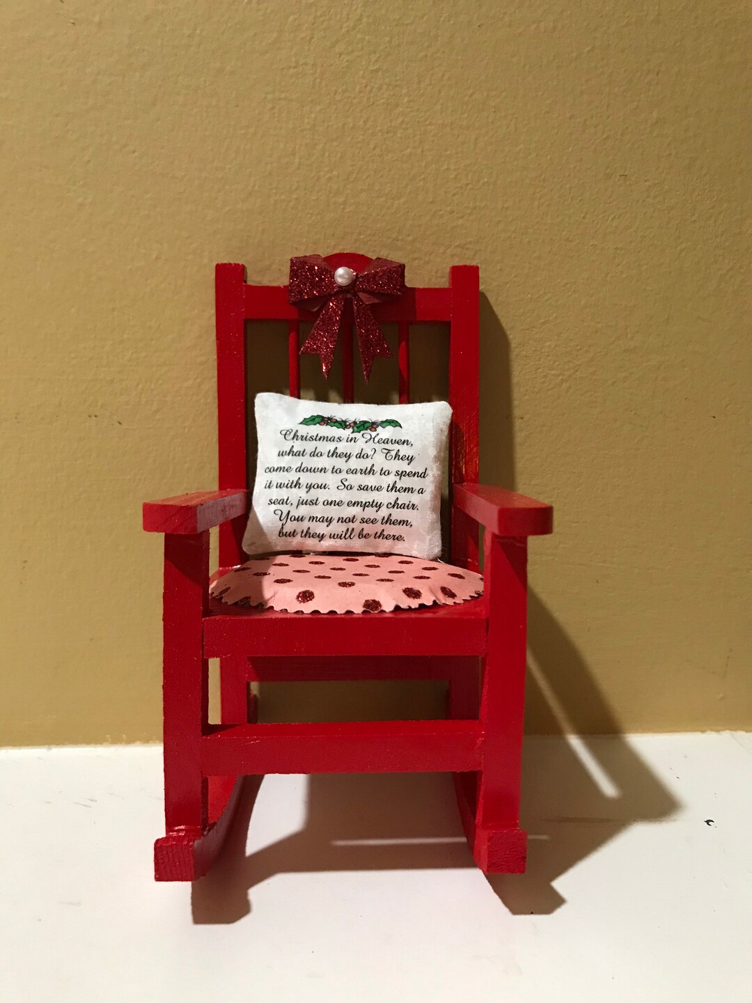Christmas in Heaven Memorial Empty Chair Loved One in Heaven Christmas ...