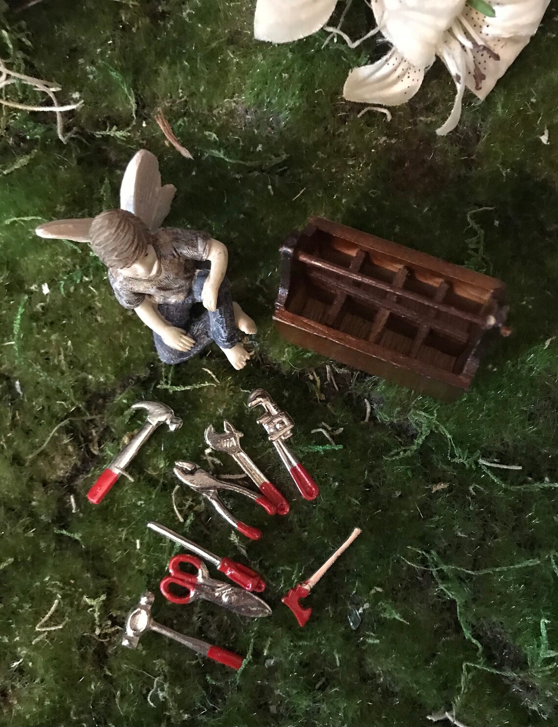 Miniature Tool Box With Tools. Mini Tools Set of 8 for | Etsy