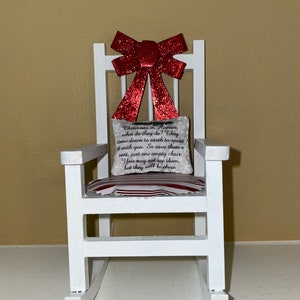 Christmas in Heaven Memorial Empty Chair Loved One in Heaven - Etsy