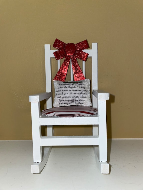 Christmas in Heaven Memorial Empty Chair Loved One in Heaven - Etsy