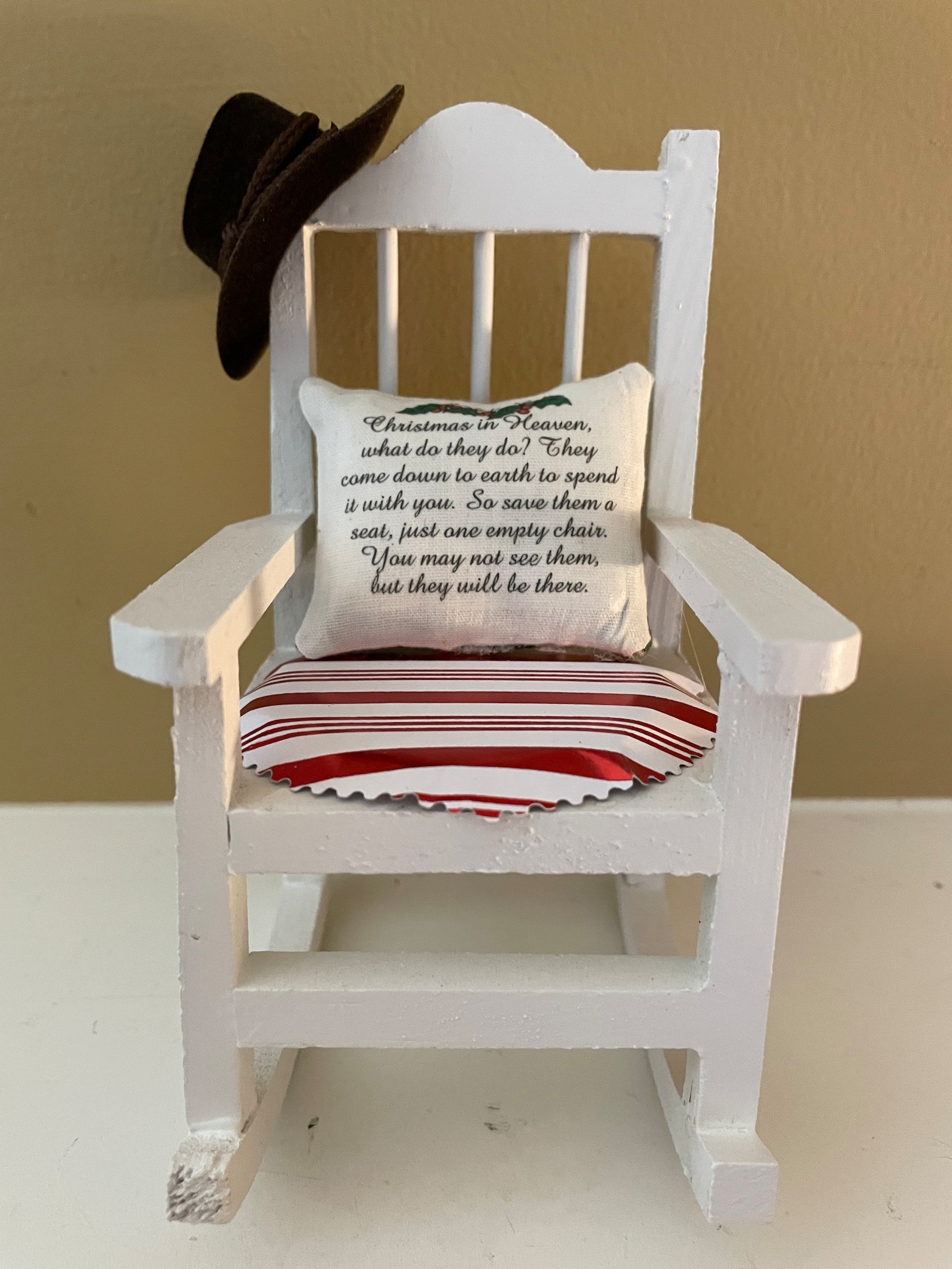 Christmas in Heaven Memorial Cowboy Rocking Chair Empty - Etsy