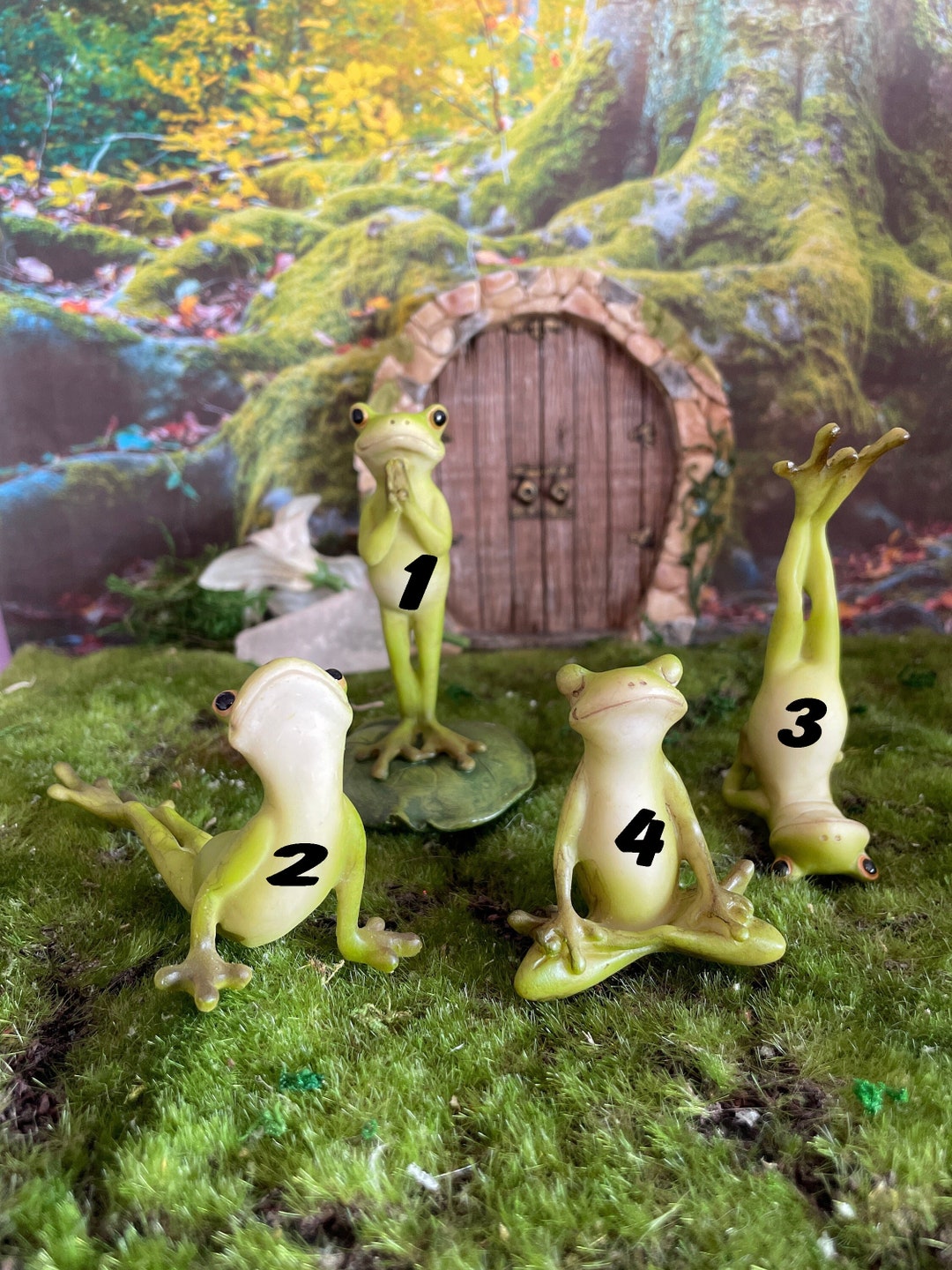 Sweet Namaste Yoga Frogs Figurine Standing Namaste Pose Yoga Frog ...