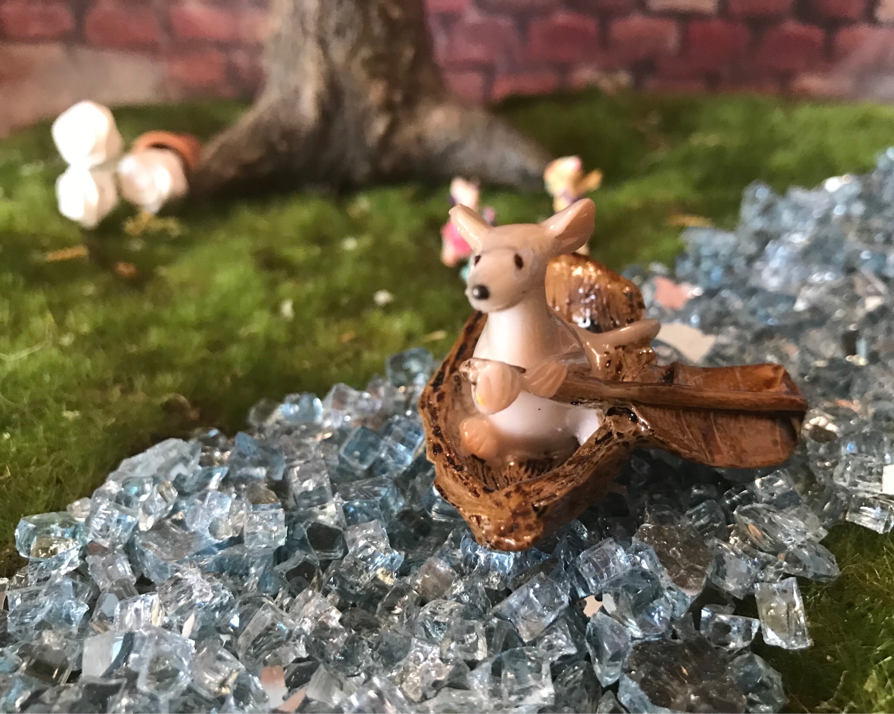 Mouse Rowing Boat Walnut Shell Boat Sweet Miniature Mouse in - Etsy