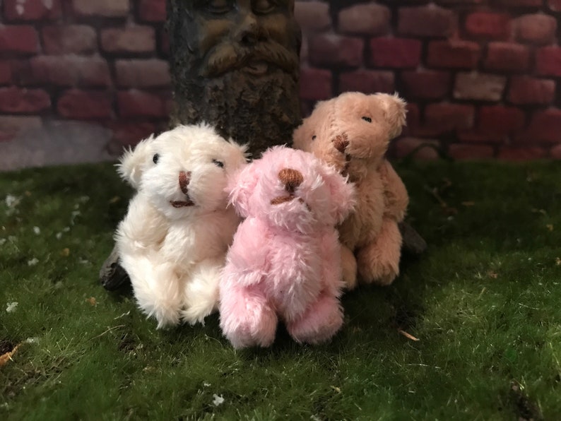 Mini Teddy Bear Miniature Bear Miniature Plush Teddy Bear - Etsy