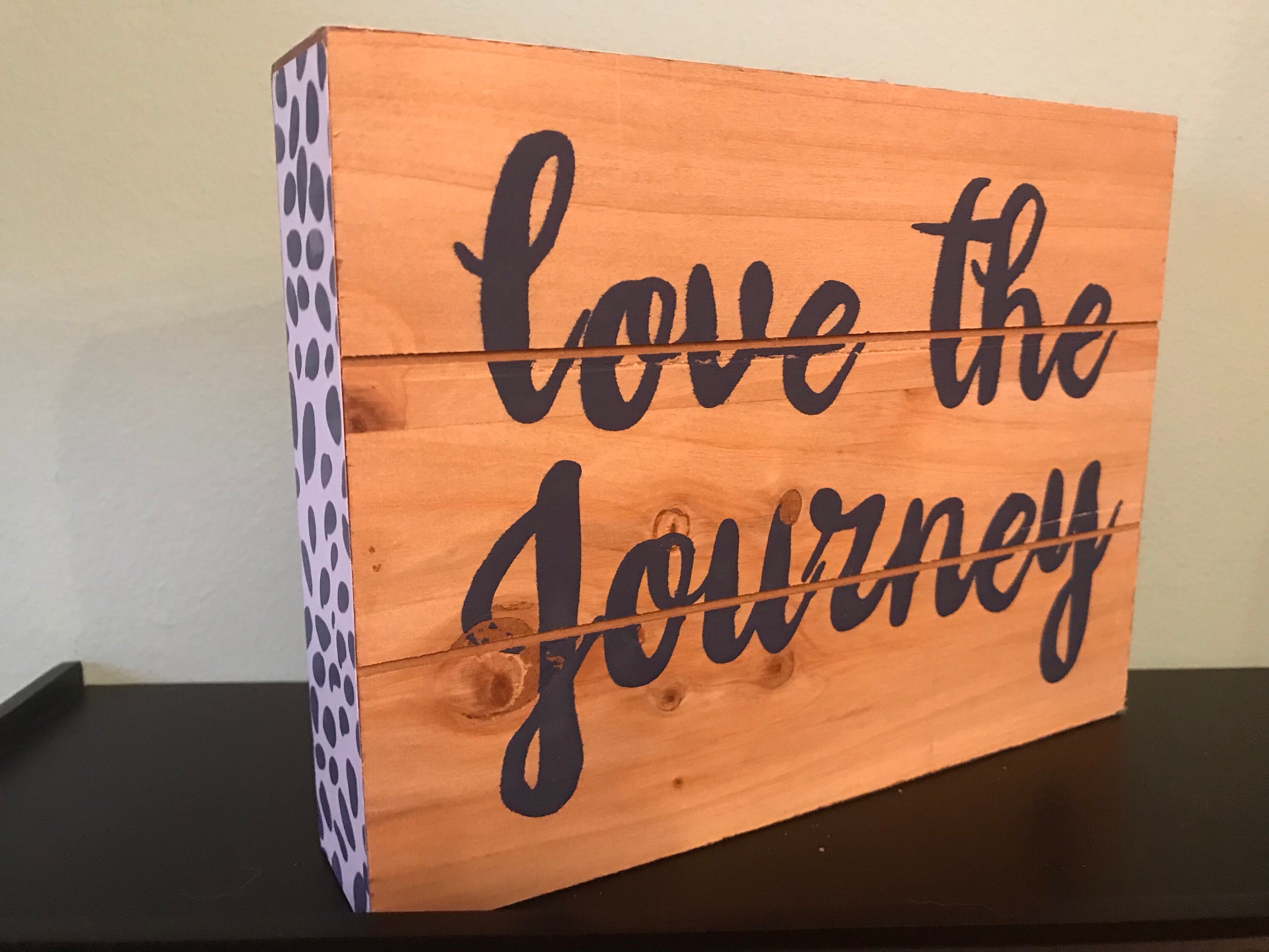 Enjoy the Journey Wall Sign Shelf Sign Rustic Sign Cool - Etsy