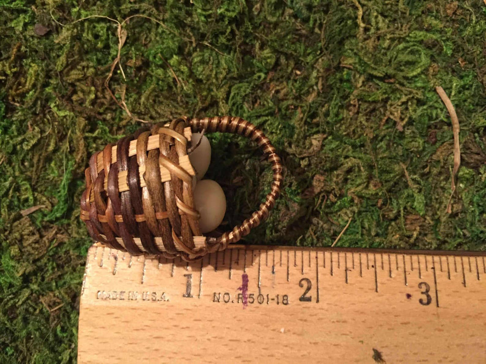 Miniature Fairy Garden Egg Basket Cute Eggs in Basket Fairy - Etsy