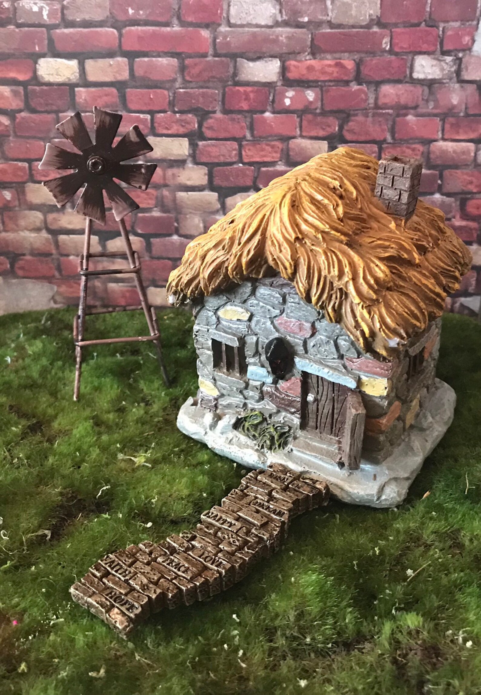 4 Fairy Garden Accessories Brick Pathway Stepping Stone | Etsy