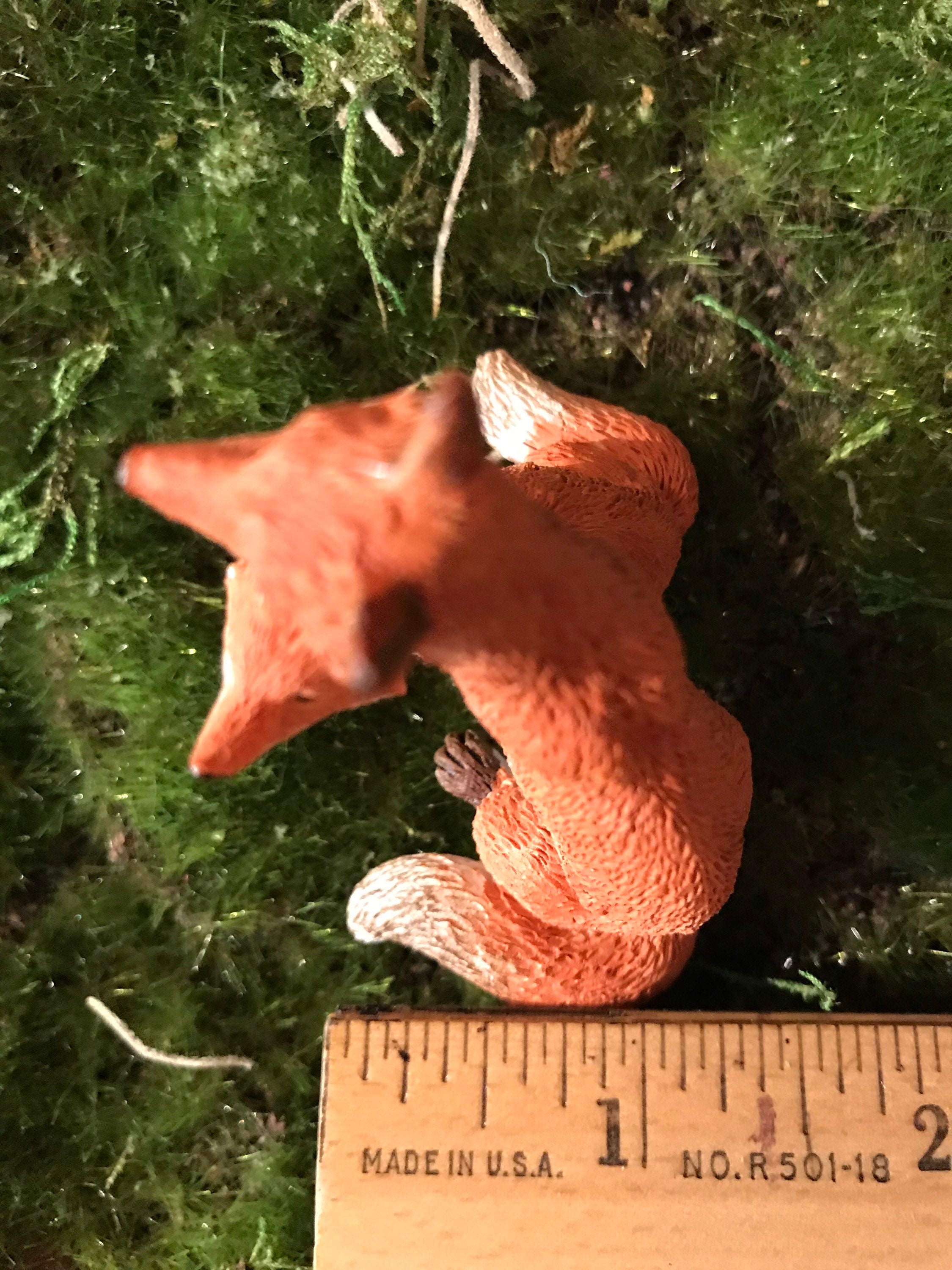 Sweet Fairy Garden Mama and Baby Red Fox Miniature Red Fox. | Etsy