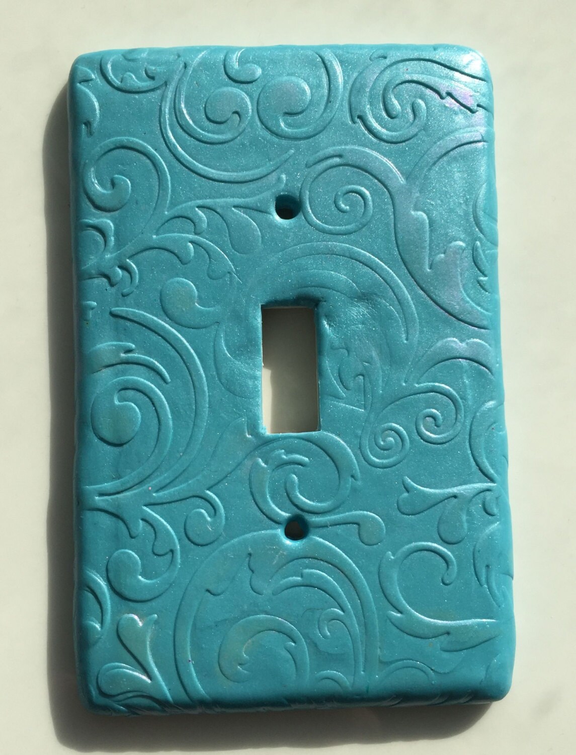 Beautiful light switch plate cover swirls of shimmering | Etsy