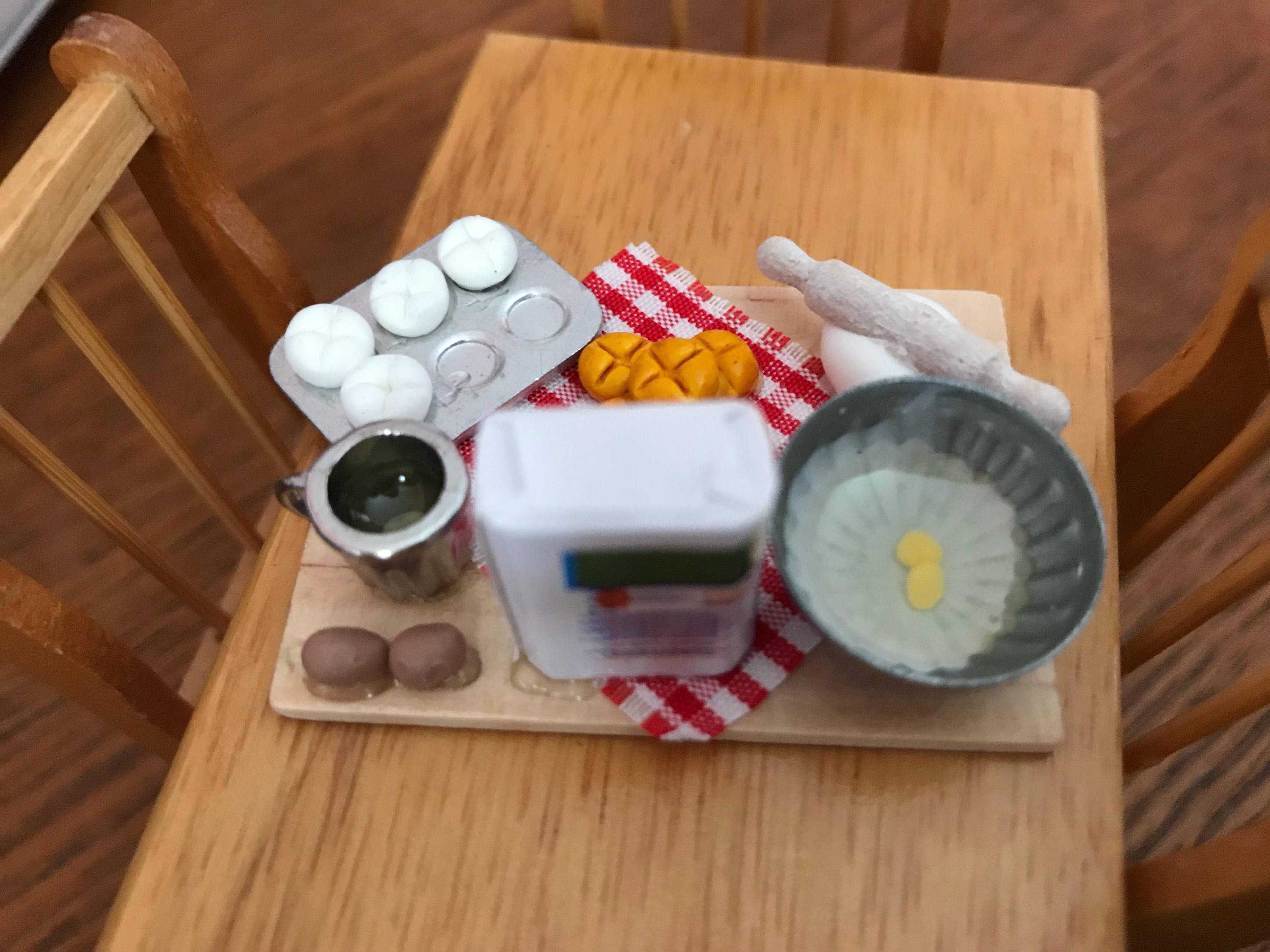 Miniature Baking Pan Dollhouse Miniature Food Miniature - Etsy