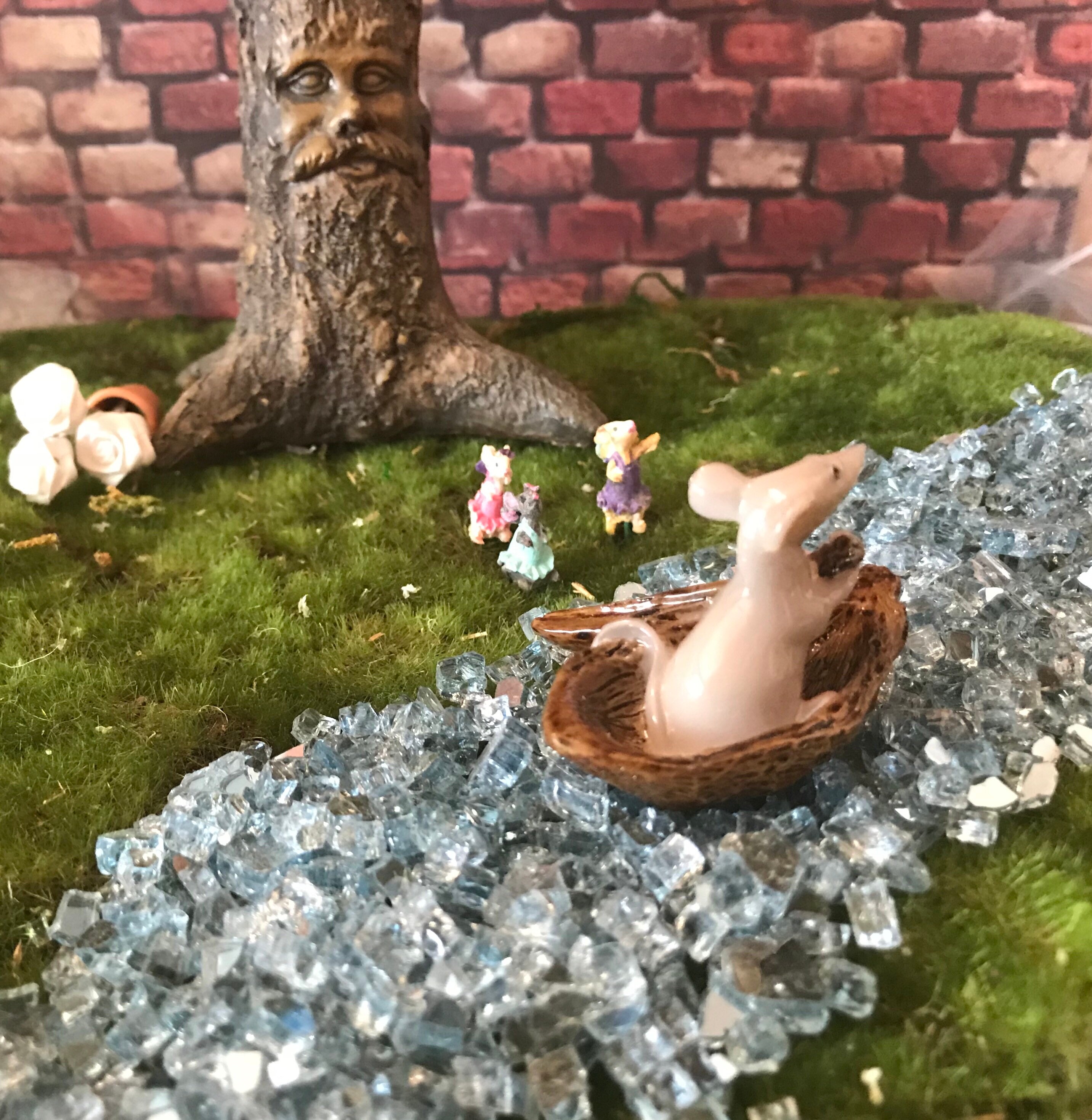 Mouse Rowing Boat Walnut Shell Boat Sweet Miniature Mouse in - Etsy