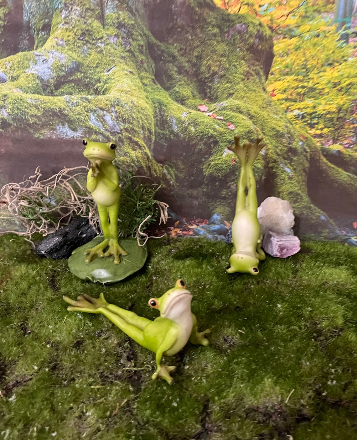 Sweet Namaste Yoga Frogs Figurine Standing Namaste Pose Yoga - Etsy