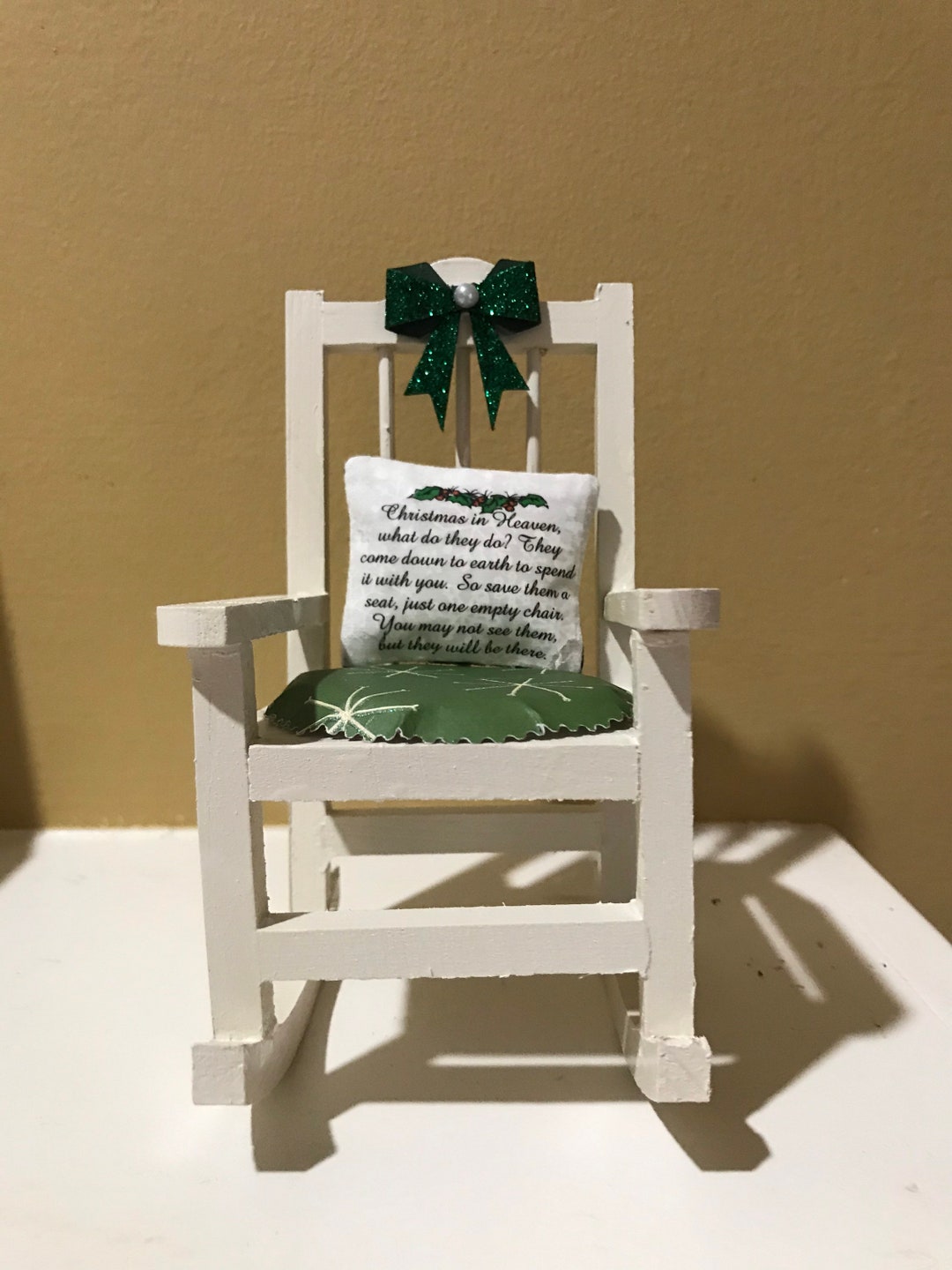 Christmas in Heaven Memorial Empty Chair Loved One in Heaven Christmas ...