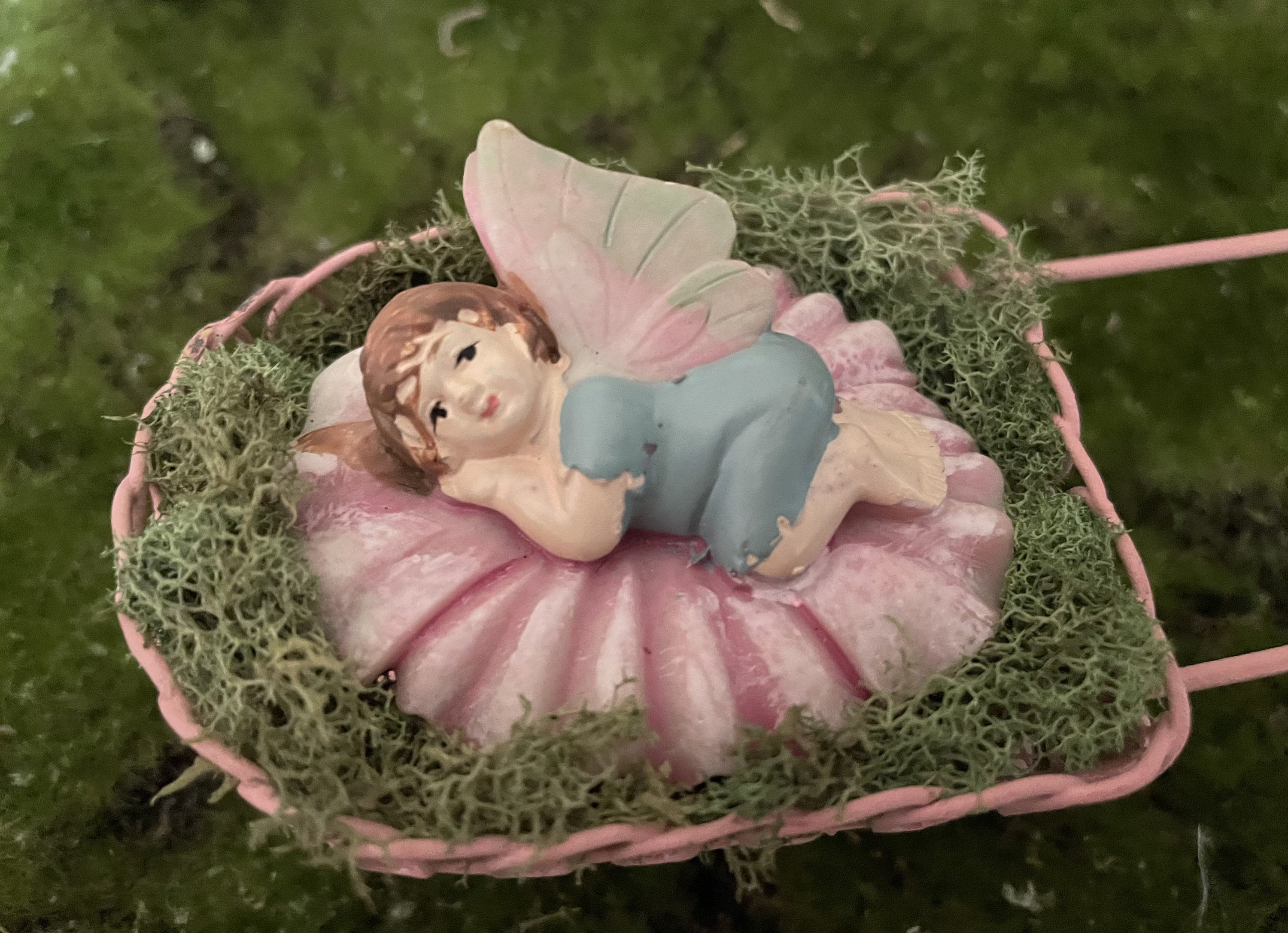 Sweet Fairy Sleeping Inside a Pretty Pink Wheelbarrow is the Perfect ...