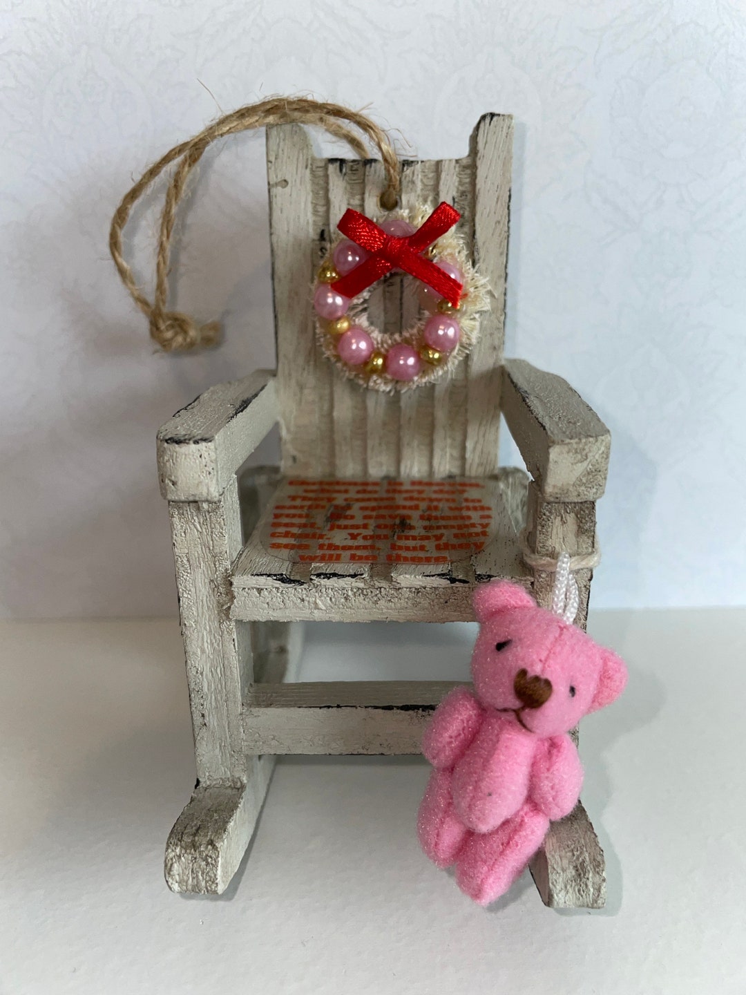 Christmas in Heaven Ornament Empty Chair Loved One in Heaven - Etsy