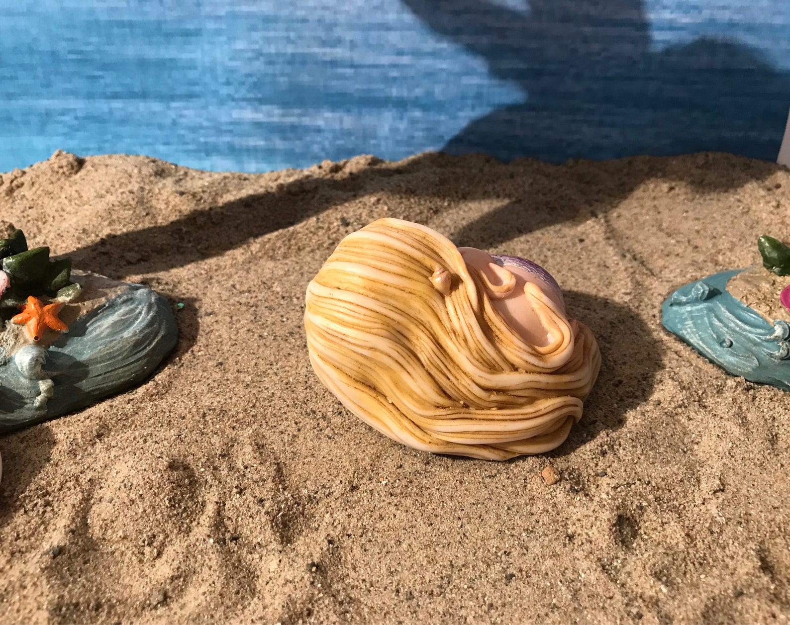Beautiful Sleeping Mermaid, Miniature Mermaid, Miniature Beach Garden ...