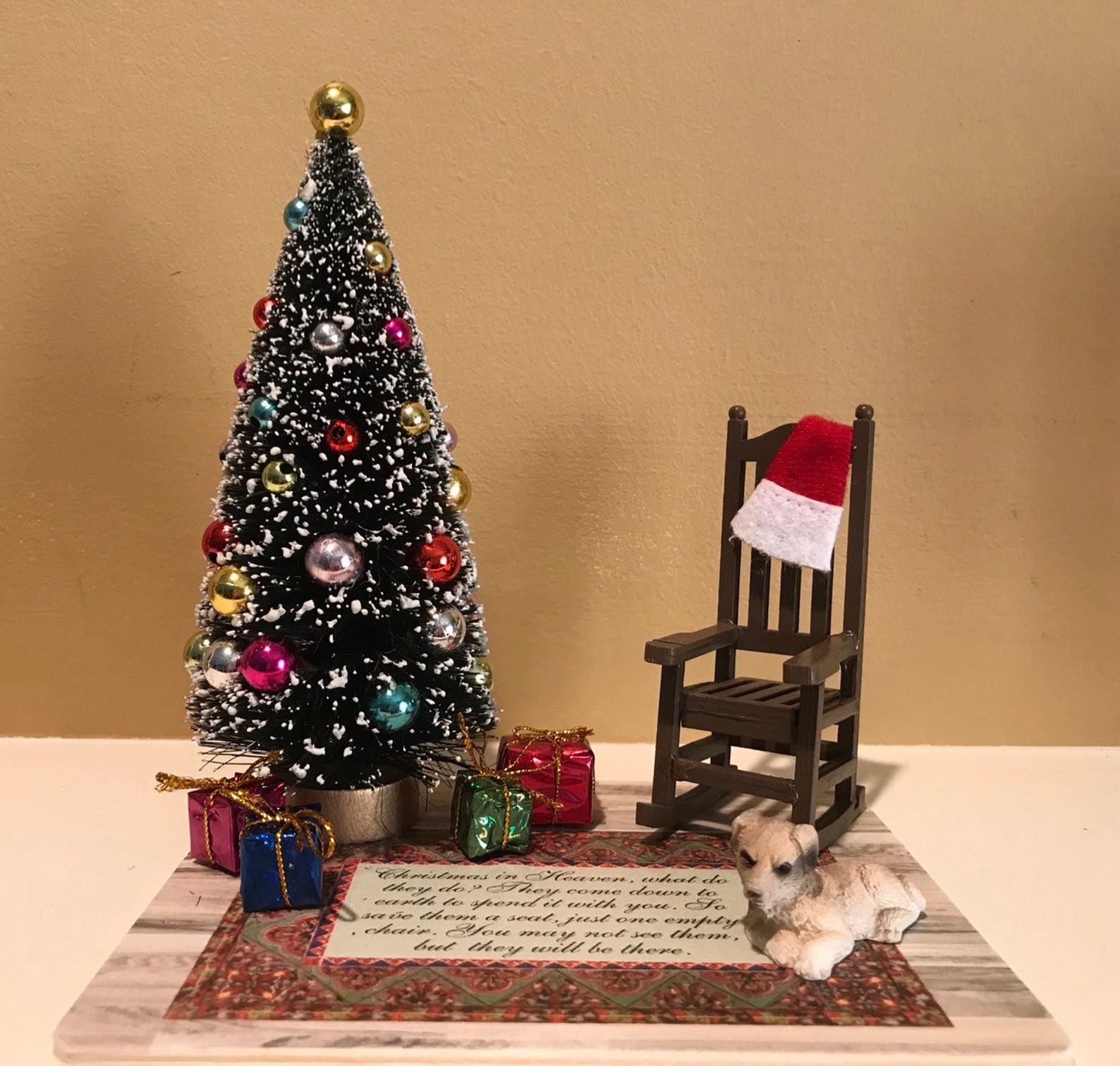 Christmas in Heaven Memorial Empty Chair Loved One in Heaven - Etsy