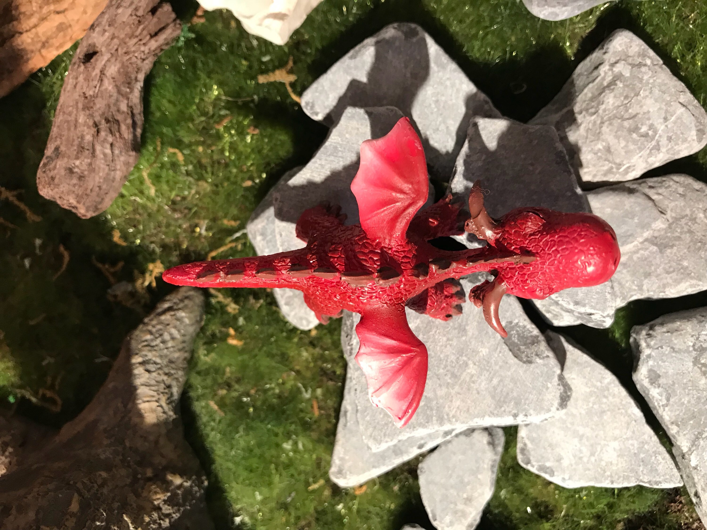 Sweet Miniature Red Roaring Dragon Miniature Garden Supply | Etsy