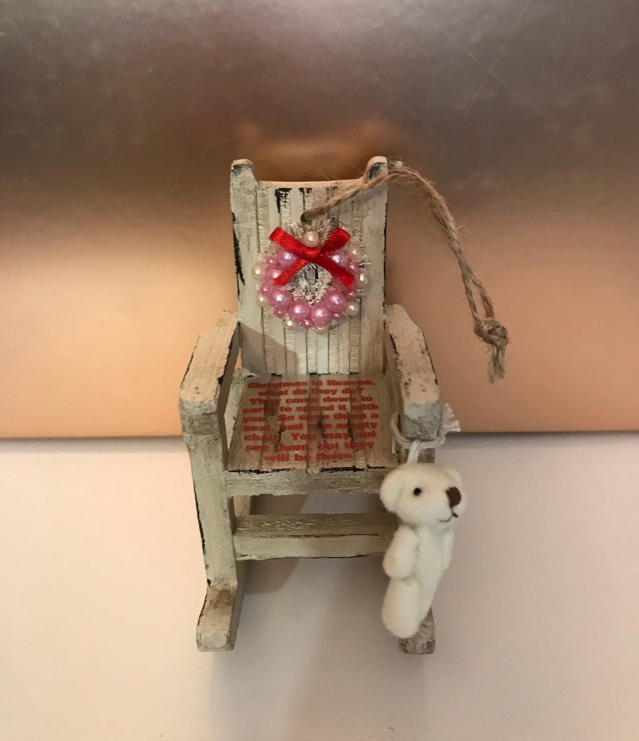 Christmas in Heaven ornament empty chair loved one in heaven | Etsy