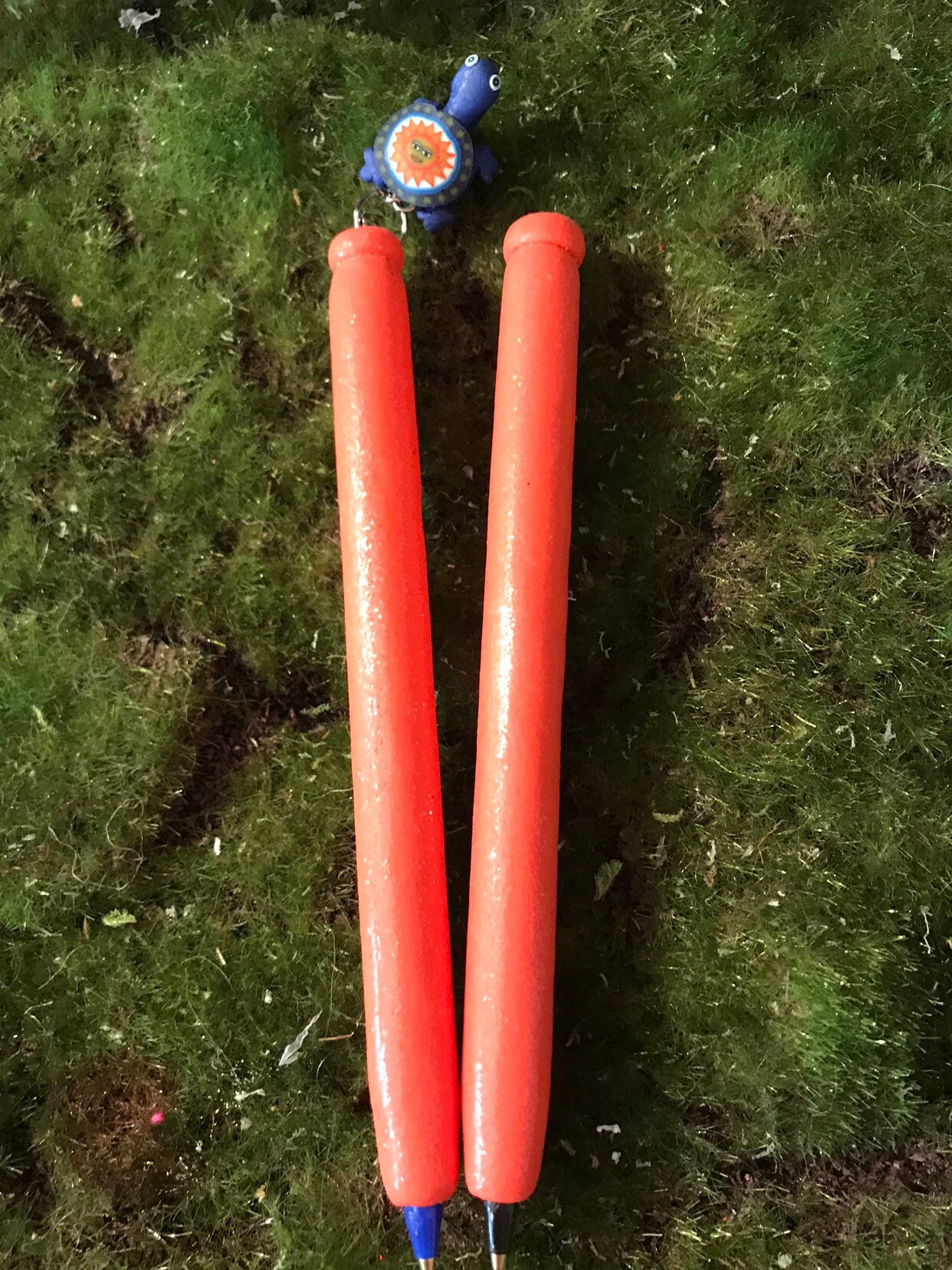 Refillable Multi Color Orange Turtle Polymer Clay Glitter Pens - Etsy