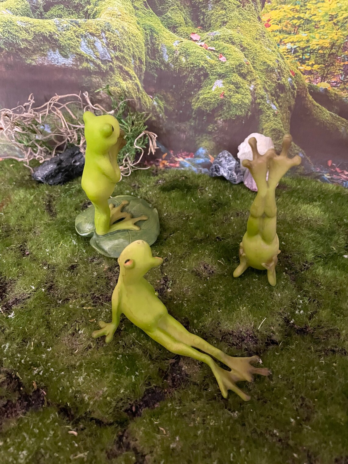 Sweet Namaste Yoga Frogs Figurine Standing Namaste Pose Yoga - Etsy