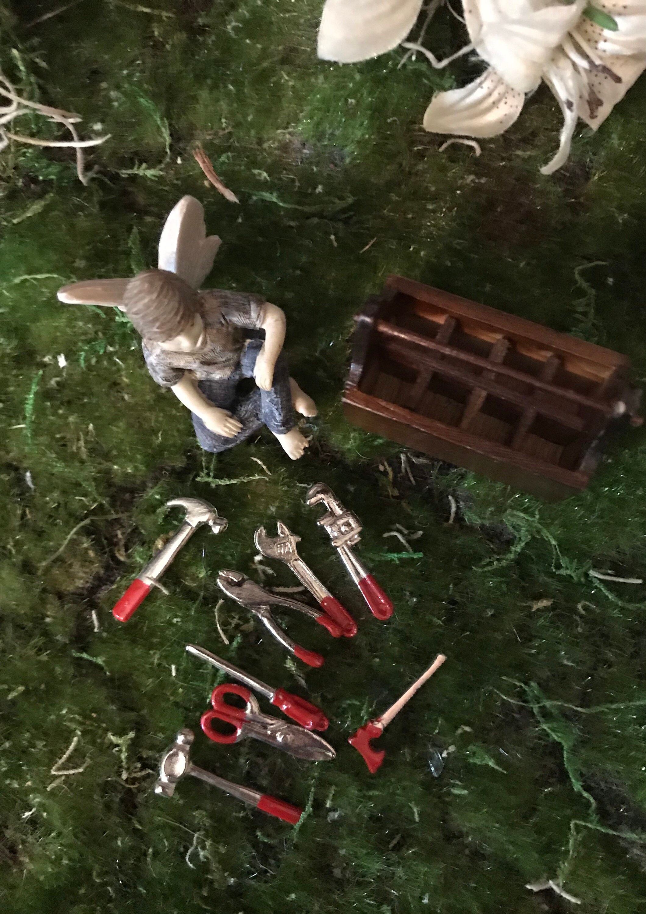 Handy Fairy Miniature Tool Box With Tools. Mini Tools Set of 8 | Etsy