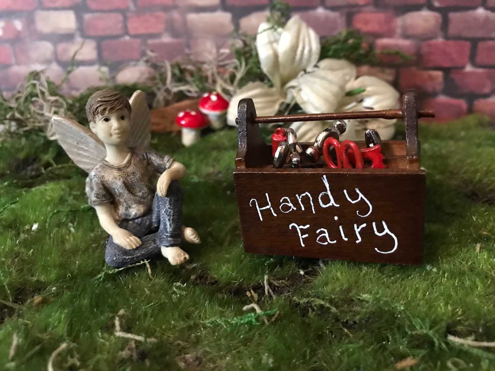 Handy Fairy Miniature Tool Box With Tools. Mini Tools Set of 8 for ...