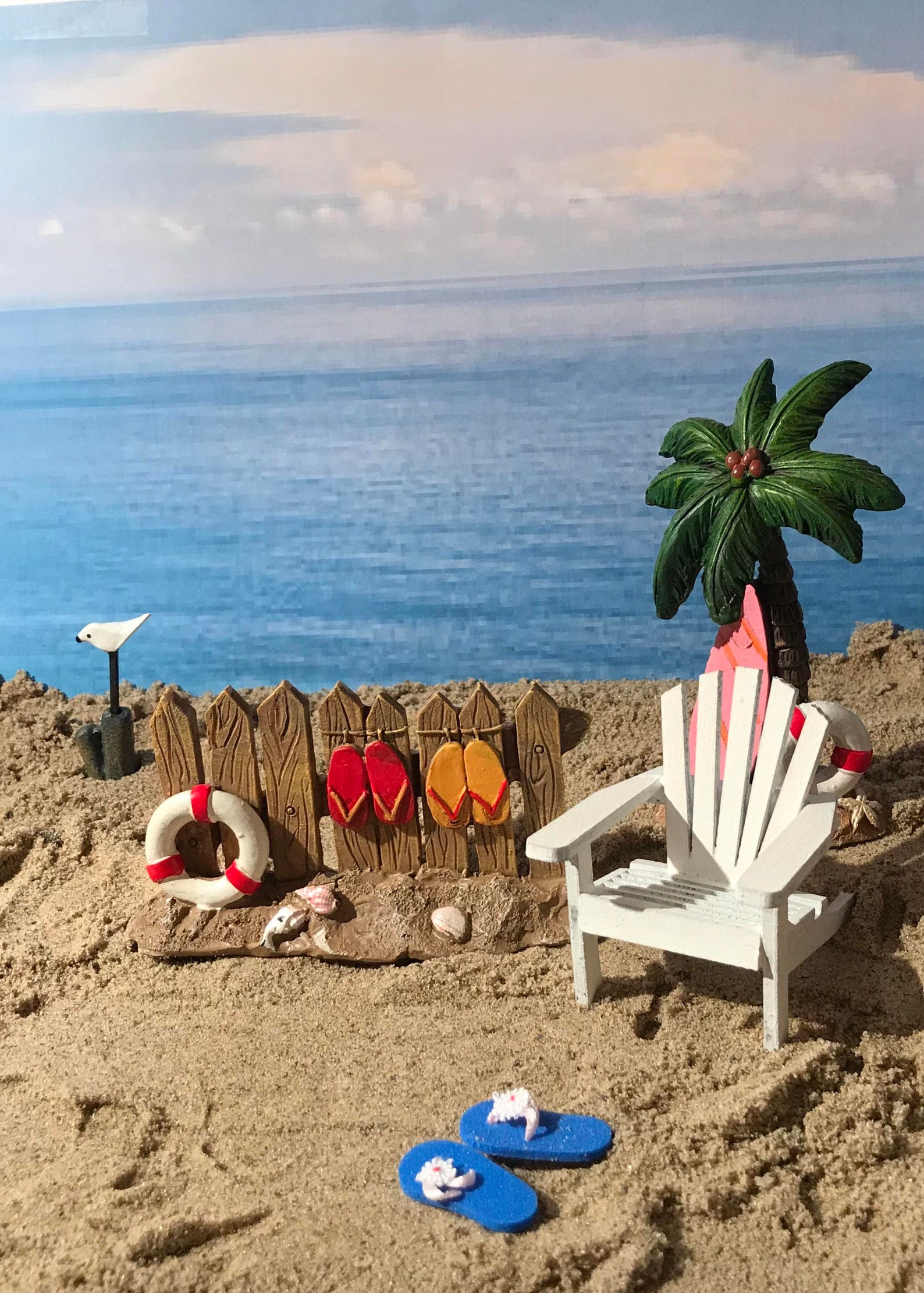 Fairy Garden Mermaid Mini Beach Scene Miniature Beach Fence - Etsy