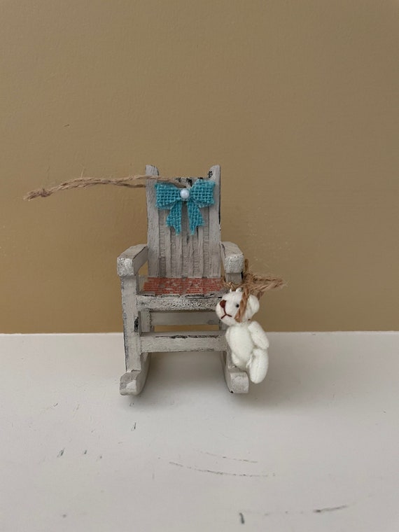 This Beautiful Farmhouse Rocking Chair Ornament is the | Etsy